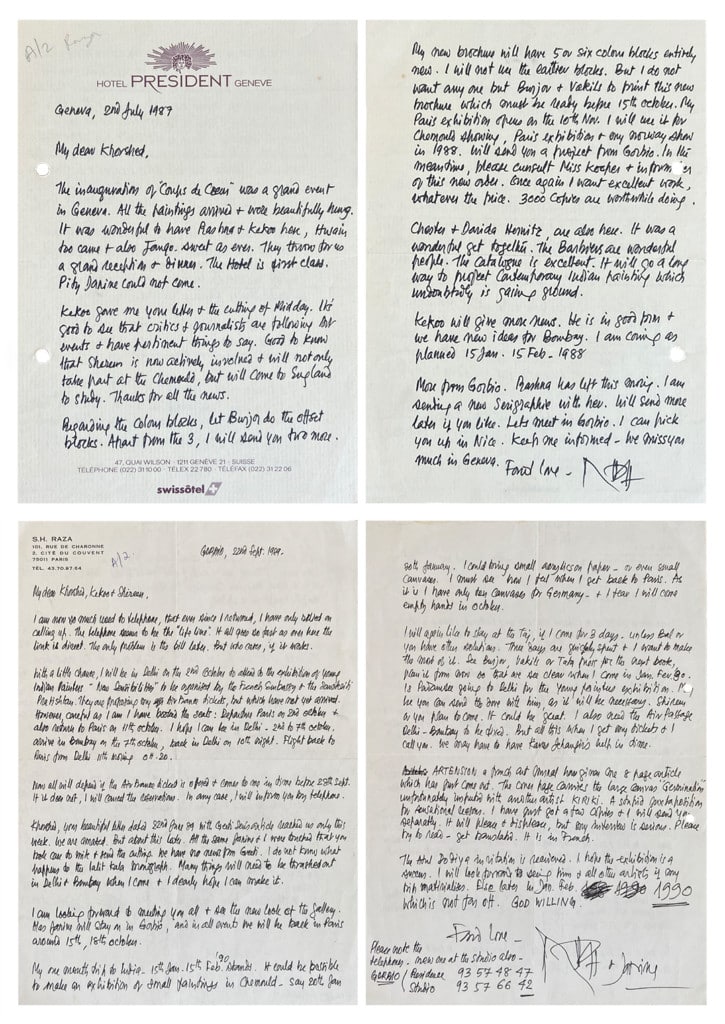 Dear Khorshed: Letters from Raza - India Art Fair