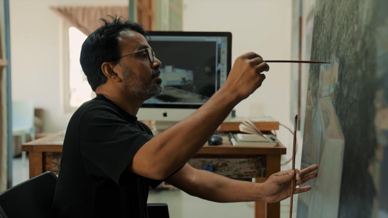 Painted Reality: Abir Karmakar - India Art Fair