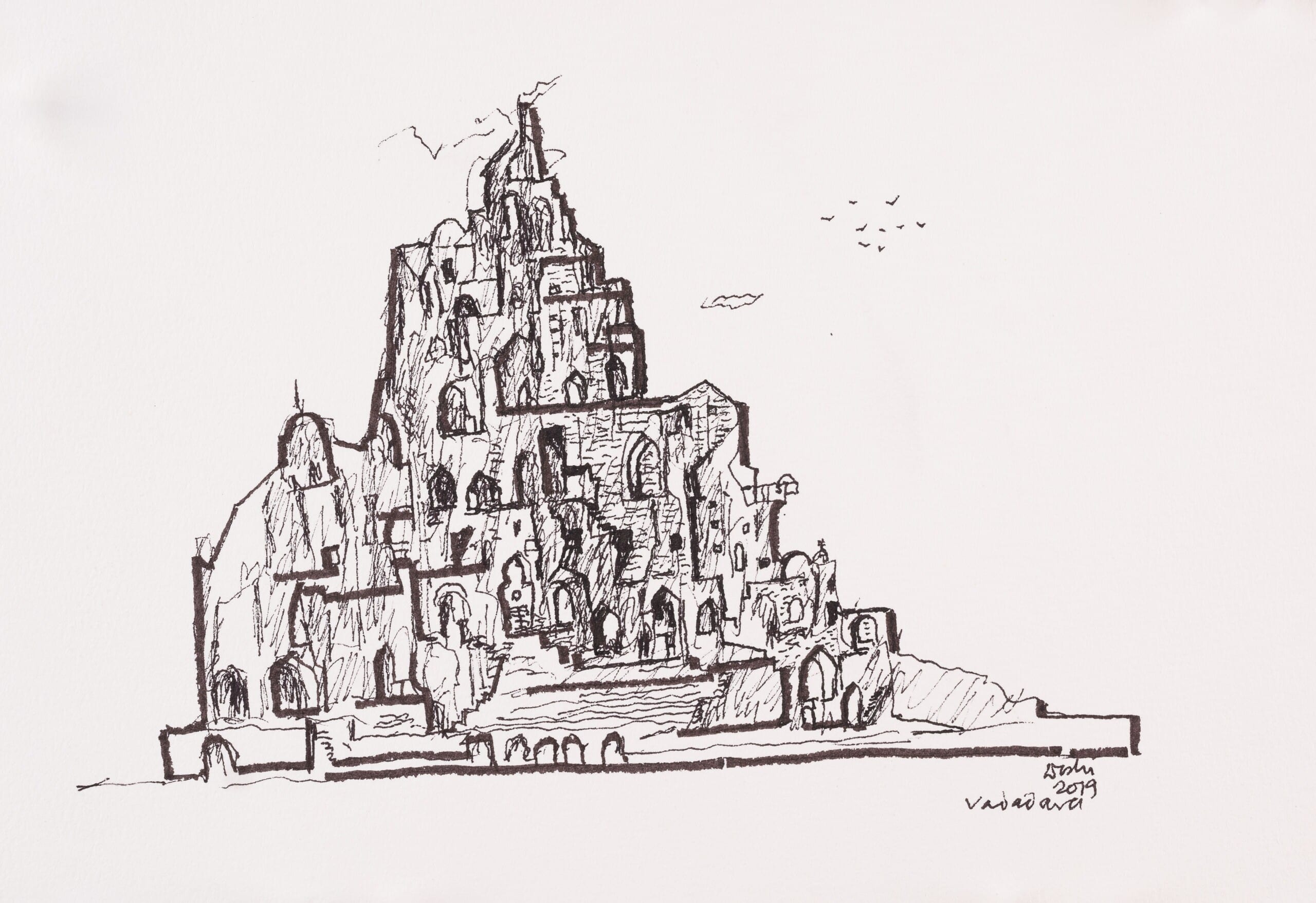 Blueprints of Illusion: An Exhibition of Drawings : BALKRISHNA DOSHI ...