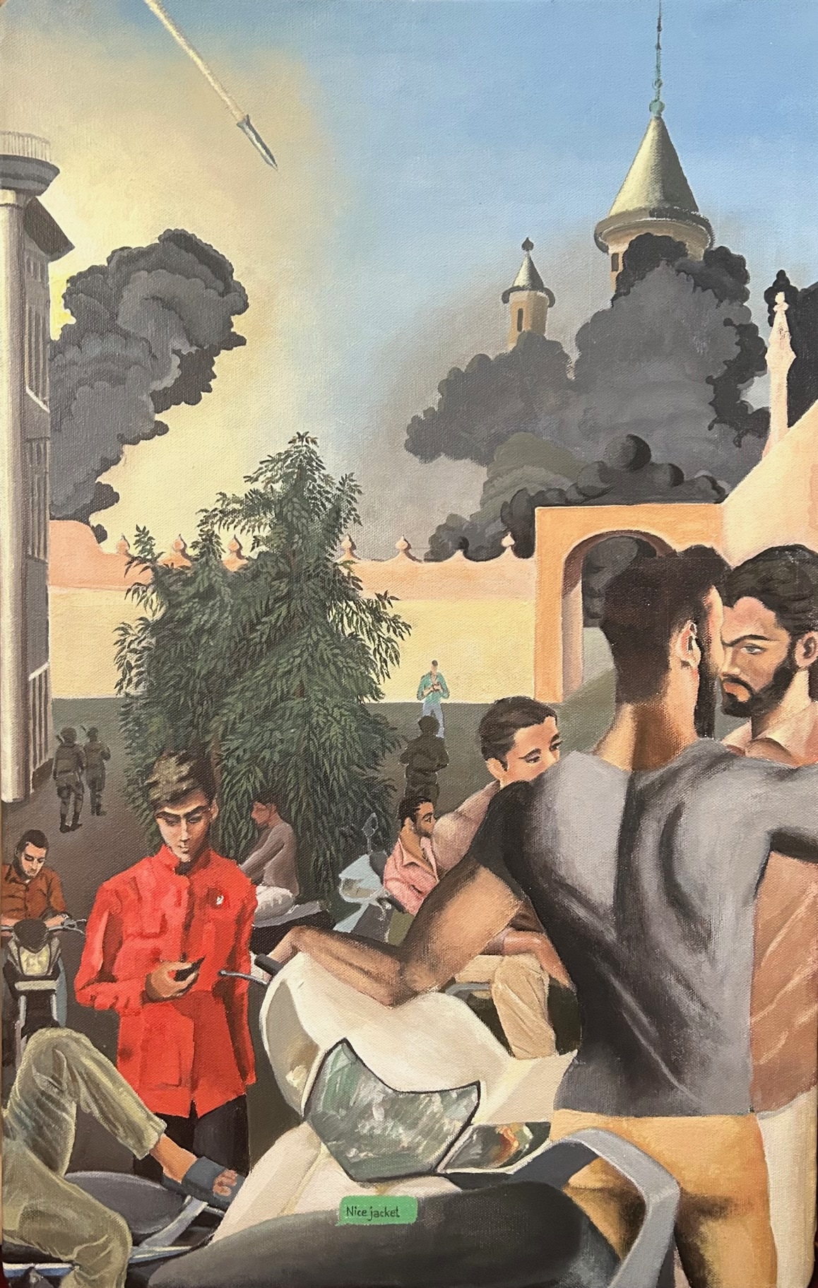 Lie Machine - Men and the moon do not care : Moonis Ijlal - India Art Fair